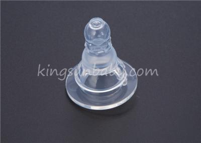 China Medical Grade Silicone Baby Feeding Bottle Nipple In Regular Neck BPA Free for sale