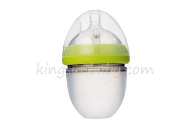 China Food Grade Secure Silicone Baby Bottle 120Ml For Training Non Toxic Phthalate Free for sale