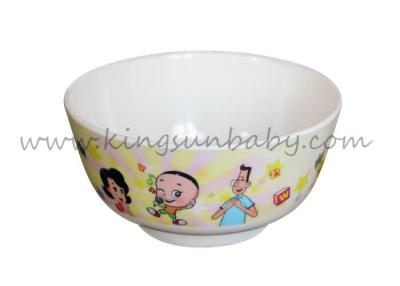 China Cartoon Printing Melamine Baby Feeding Bowl Non-toxic Eco-friendly for sale