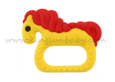 China Horse Design Baby Teether Infant Silicone Teether Safe For Baby Non Toxic BPA Free for sale