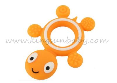 China Silicone Infant Safe Teething Toys Turtle Shape Baby Teething Toys BPA Free for sale
