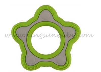 China Non Toxic Silicone Infant Cool Teething Rings BPA Free Lovely Shape for sale