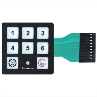 Cina Sovrapposizione grafica di membrana del commutatore di controllo della tastiera su ordinazione della parte anteriore in vendita