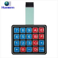 China Embossed Metal Dome Membrane Switch With LED for sale