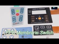 Rohs Fpc Membrane Switch Custom Membrane Keypad With Flat Button