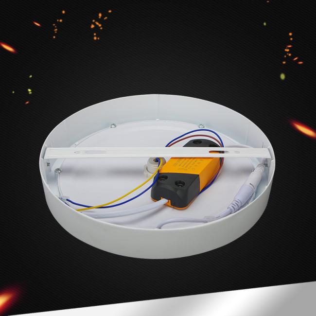 3 Colors Changeable Round Square Surface Mounted Ceiling LED Panel Light 6W 12W 18W 24W By Aluminum Material