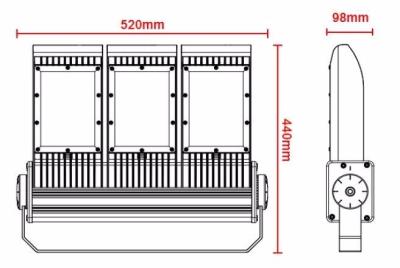 China IP65 Waterproof LED Floodlight Sports Stadiums 240W Floodlight Te koop