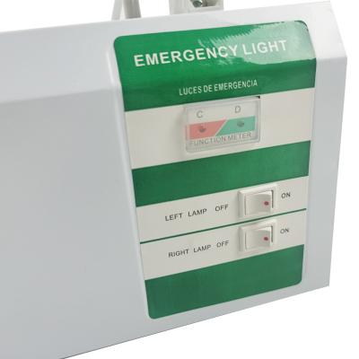 中国 Double Head LED Emergency Light 2*3W 3 Hours Lamp 220V-240VAC Safety Light 販売のため