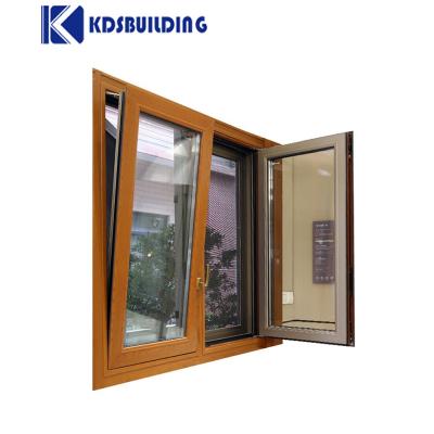 Cina KDSBuilding di alta qualità Champagne Color Frame Aluminum Tilt And Turn Window Con Giubbotti Hardware in vendita in vendita