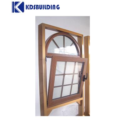 Cina KDSBuilding di alta qualità Champagne Color Frame Aluminum Tilt And Turn Window Con Giubbotti Hardware in vendita in vendita