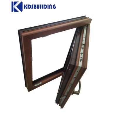 Cina KDSBuilding Brake Bridge Profile Verticale Scorrevole Champagne Color Aluminium Turn And Tilt Window in vendita