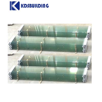 Cina Prezzo Di Aluminico Barricata Di Vetro Senza Cornice Porta Pieghevole E Finestre Dubai Con Cornice Sottile Slide Orizzontale in vendita