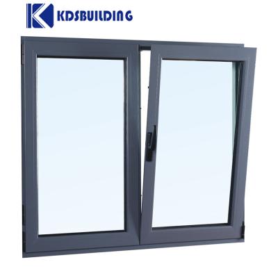 Cina KDSBuilding Thermal Break Triple Hurricane Impact Glaze Tilt And Turn Window per il profilo in alluminio in vendita