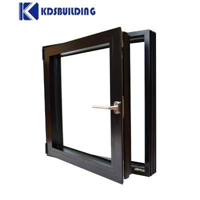 Cina KDSBuilding Thermal Break Triple Hurricane Impact Glaze Tilt And Turn Window per il profilo in alluminio in vendita