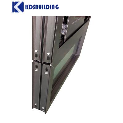 China Quadro preto personalizado Design simples Fenetre Alumínio vidro duplo temperado Janela deslizante alemã à venda