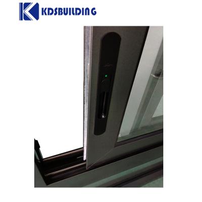 China Quadro preto personalizado Design simples Fenetre Alumínio vidro duplo temperado Janela deslizante alemã à venda
