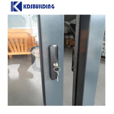 China Quadro preto personalizado Design simples Fenetre Alumínio vidro duplo temperado Janela deslizante alemã à venda