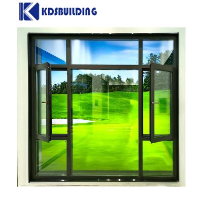 Cina Fibra di vetro doppio vetro in alluminio Tilt e girare finestra con robber Security Grill Frame Design in vendita