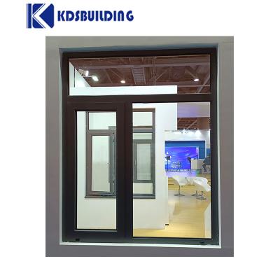 China Commerciële op maat gemaakte dubbele panelen energiezuinige aluminium behuizing Duits raam voor huis Te koop