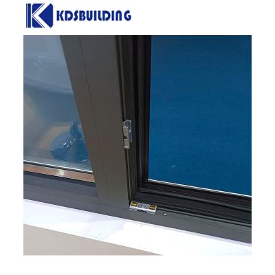 Cina Moderno Design Disegno di rottura termica 2 pannelli Leggio di alluminio doppio vetro 3x4 Casement Window in vendita