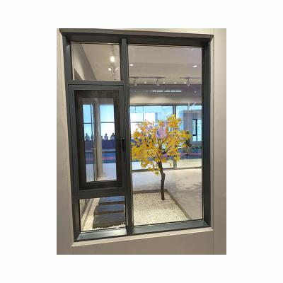 China Novo design de vidro duplo de alumínio de dobradiça usar janela de vidro para sala à venda