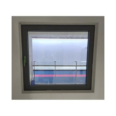 China Banheiro de tempestade de pequeno toldo de alumínio de abertura total Ventilação de vidro Janela suspensa de cima Janela de telhado à venda