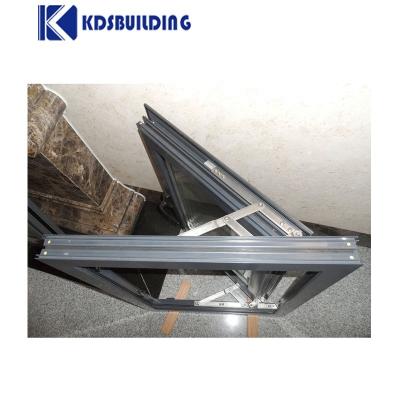 China KDSBuilding Alumínio Temper Glass Triple Glaze Storm Lock Handle Casement Swing Alumínio Janela com ruptura térmica à venda