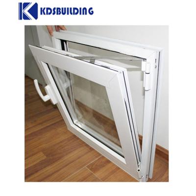 China KDSBouwen van aluminium villa anti-diefstal op maat dubbel glas kantelen en draaien geluidsbestendige venster voor woonruimten Te koop