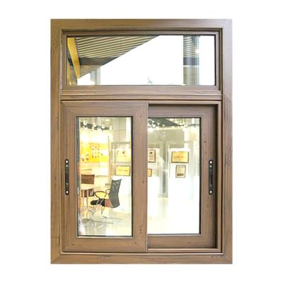 China KDSBuilding Preço barato e alta qualidade Alumínio Vertical Sliding Window Com Design de Quadro de Cor de Madeira à venda