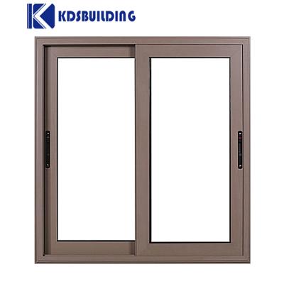 China KDSBuilding Thermal Brake Aluminium Schuifvenster Wielen Orkaan Impact Alloy Vensters In Moderne Stijl Te koop