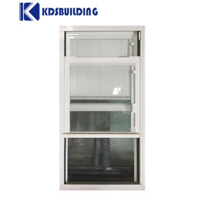 China KDSBuilding Hurricane Impact Grill Double Hang Aluminium Badkamer Ventilatie Venster Ontwerpen Te koop