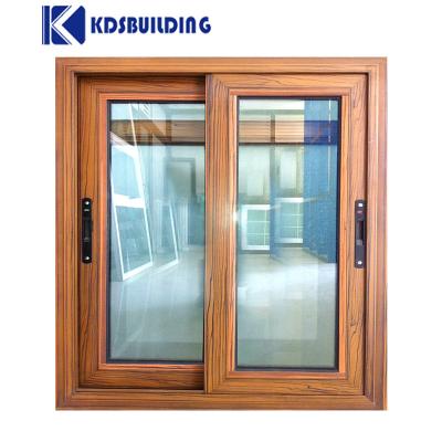 Китай KDSBuilding China Factory Настраиваемый размер Алюминиевое Сдвижное окно Затемненное стекло для домов продается