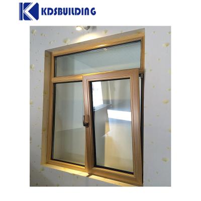 China KDSBuilding heiß verkauft, in europäischer Art, Aluminium-Tilt-und-Turn-Fenster mit deutscher Hardware-Sperre für Büro zu verkaufen