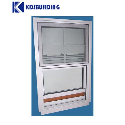 中国 KDSビルディング ハリケーン インパック 防弾 ガラス 豪華 防雨 アルミ 垂直 スライディング 双吊窓 販売のため