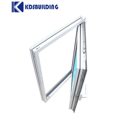 China Beste Hersteller KDSBuilding Doppelverglasung Gehärtetes Schalldichtglas Aluminium Dreh- und Neigungsfenster Kleine Fenster für Bad zu verkaufen