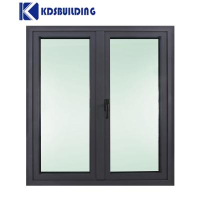China KDSBuilding Hot Sale Beste prijs Gehard Dubbelglas Aluminium Casement Venster Met Tint Glas Te koop