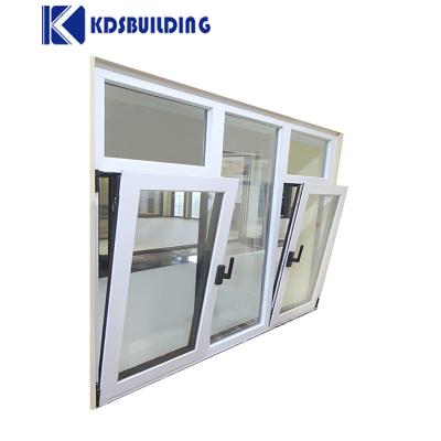 Cina KDSBuilding Double Tempered Glass Opening Inward Tilt And Turn Window Con Cornice In Alluminio Per Casa in vendita