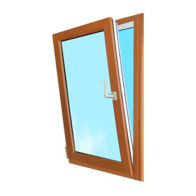 China KDSBuilding Aluminium geluidsdicht Slimline Rechthoekige champagne kleur aluminium Vensters Tilt And Turn Venster Te koop