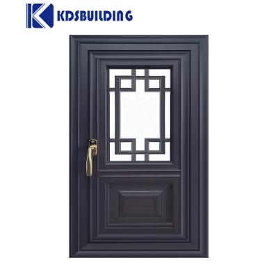 China KDSBuilding Sicherheitsgitter Einbruchsicherheitssystem Dreifachverglasung Schwarzrahmen Aluminium-Fenster zu verkaufen
