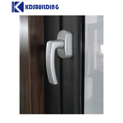 China KDSBuilding Sicherheitsgitter Einbruchsicherheitssystem Dreifachverglasung Schwarzrahmen Aluminium-Fenster zu verkaufen