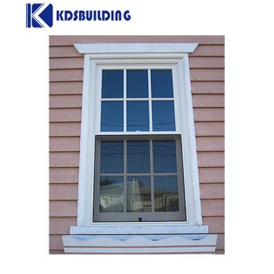 Cina KDSBuilding stile francese fabbricazione doppio vetro in alluminio doppio appeso finestre Sash Custom in vendita