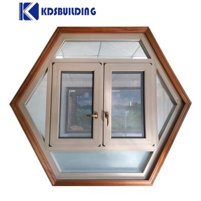 China KDSBuilding Hot Sell nieuwste ontwerp dubbel geglazuurd aluminium casement Venster materiaal prijs Te koop