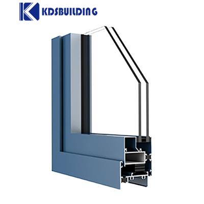 China Doppel geglazuurde zijdelingse openingsraam Stay Puertas De Seguridad Exterior Aluminium Casement Raam Te koop