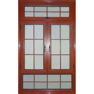 China Hurricane Impact Proof gorilla glas Aluminium Casement Venster Met Grill Design En Muggen Net Te koop