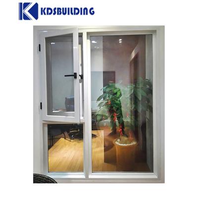 China KDSConstrução resistente ao impacto do furacão resistente ao som de estrutura moderna de alumínio Casement janelas,Swing Window à venda