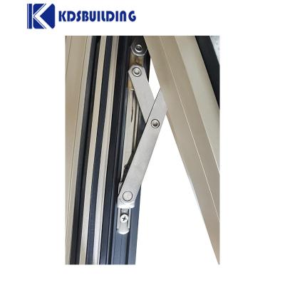Cina KDSBuilding Tempered Double glass Champagne Color Frame Aluminium Casement Finestre Per Super House in vendita