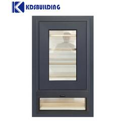 Cina KDSBuilding Tempered Double glass Champagne Color Frame Aluminium Casement Finestre Per Super House in vendita