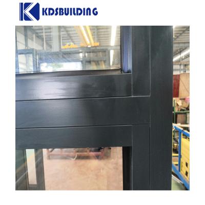 China KDS Gebouw Aluminium Frame Glas Venster Thermische Breuk Casement Winddicht Te koop