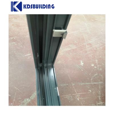 China KDS Gebouw Aluminium Frame Glas Venster Thermische Breuk Casement Winddicht Te koop