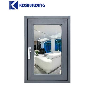 China Hangend aluminium ruit raam Casement boog Ronde raam voor villa Te koop